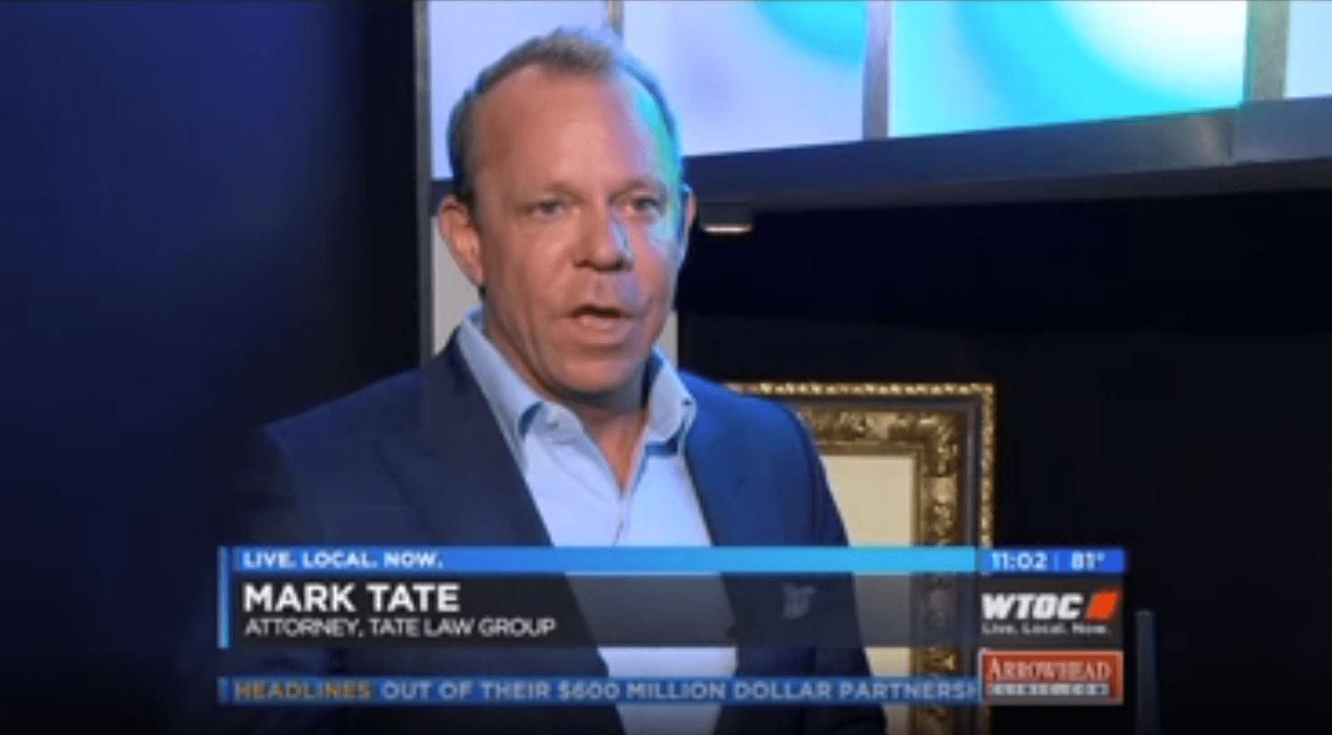 Video: Tate Law Group on WTOC – Multi-Million Dollar Trucking ...